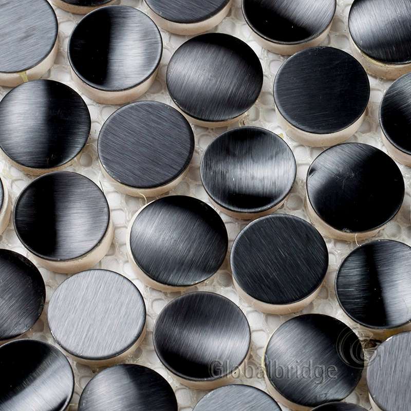 Mosaic tiles of various colors， shapes and materials SSI10D Tungsten