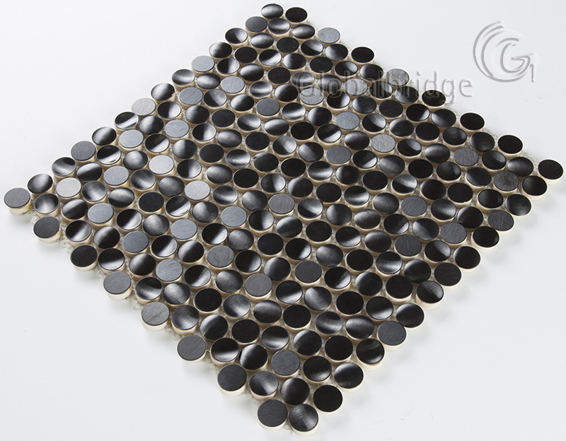 Mosaic tiles of various colors， shapes and materials SSI10D Tungsten